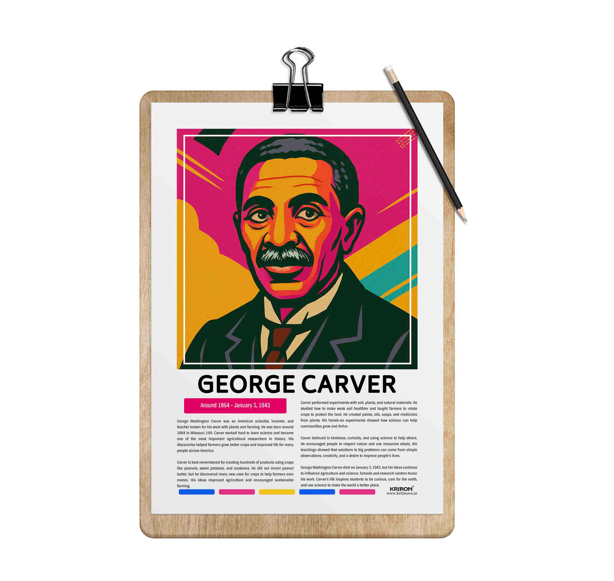 George Washington Carver Poster | Inspirational Wall Art | Famous Scie ...