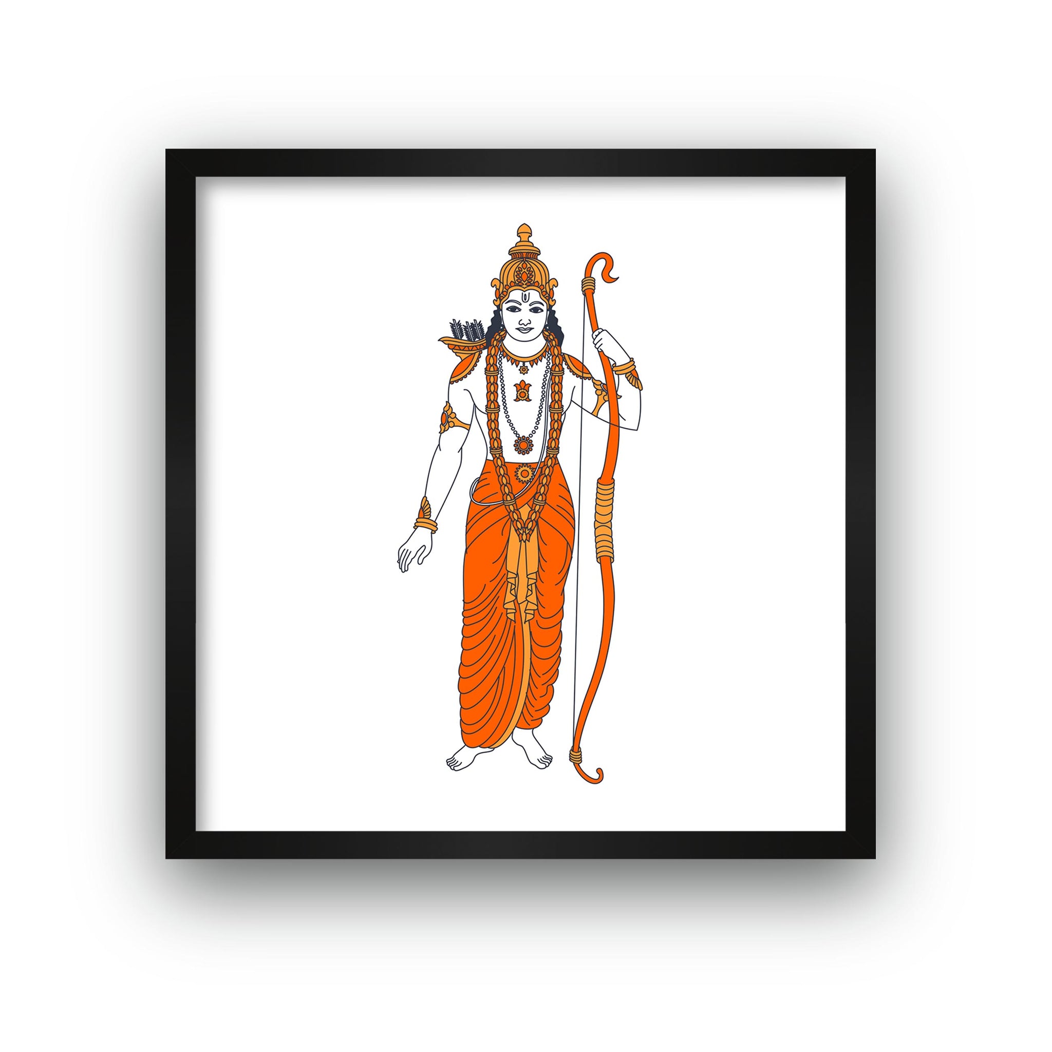 Jai Shri Ram, Shri Ram wall art, Inspiring Prayer – KRITINOVA INDIA