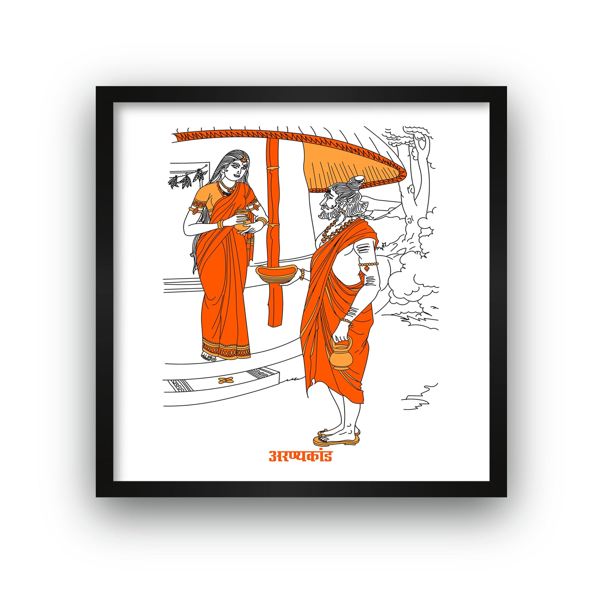 Pack of 6 Ramayana Wall art, 6 Kands of Ramayana, Shri Ram wall art ...