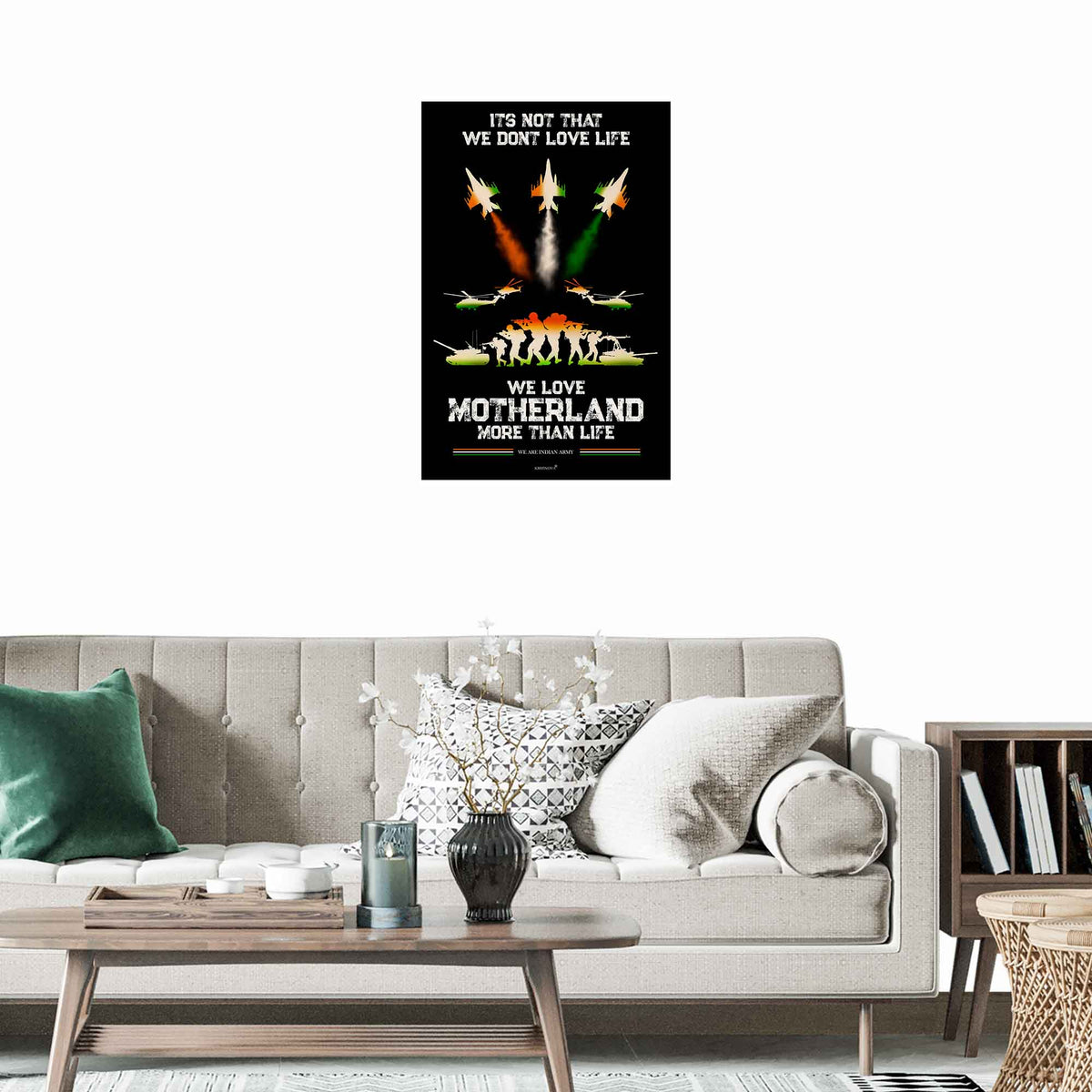 We Love Motherland Quote Poster, Indian Army Poster, Armed Forces, Bra ...