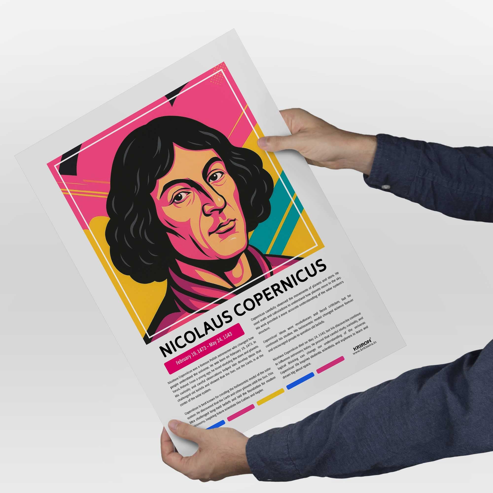 Nicolas Copernicus Poster | Inspirational Wall Art | Famous Scientist ...