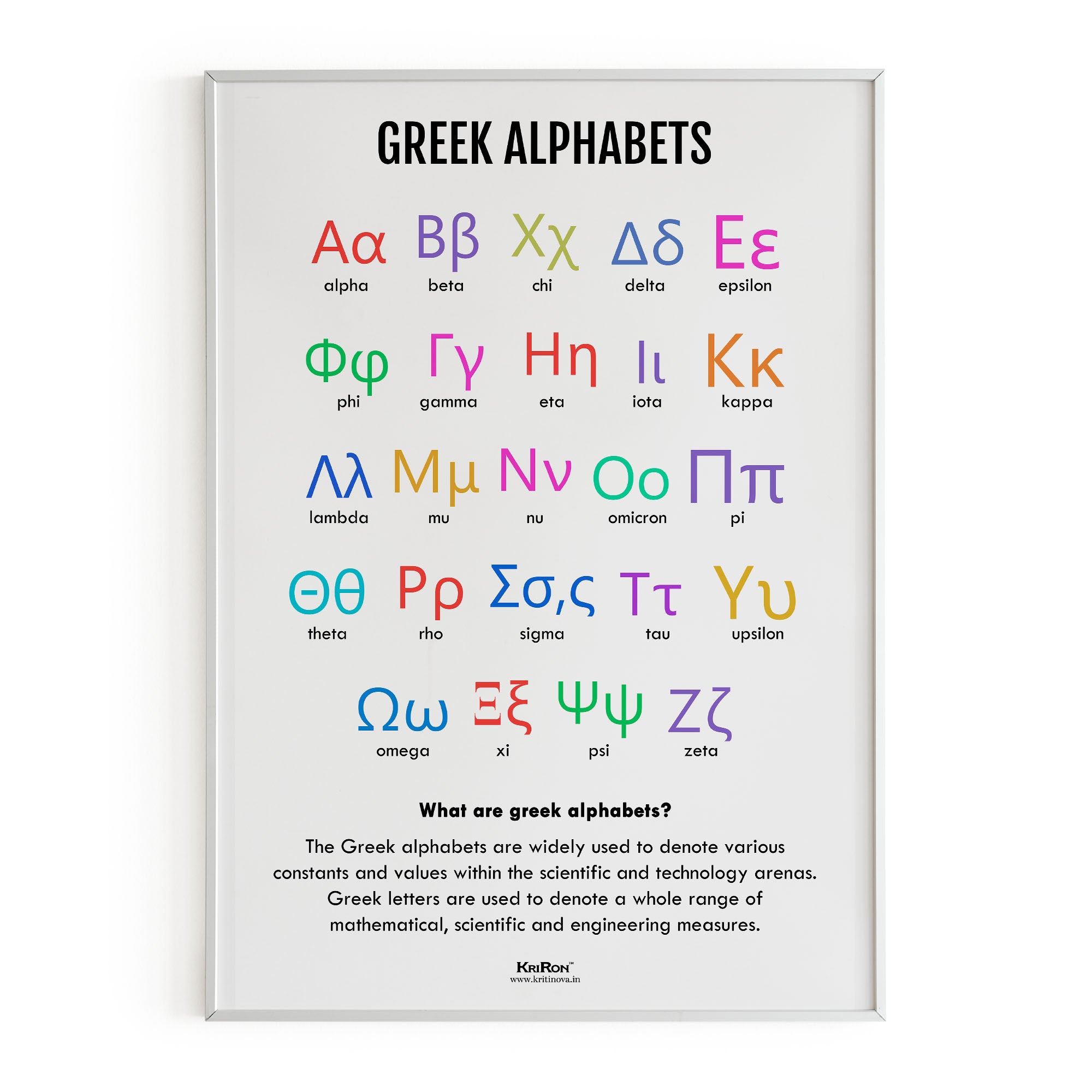 Greek Alphabets, Math Poster, Kids Room Decor, Classroom Decor, Math W ...