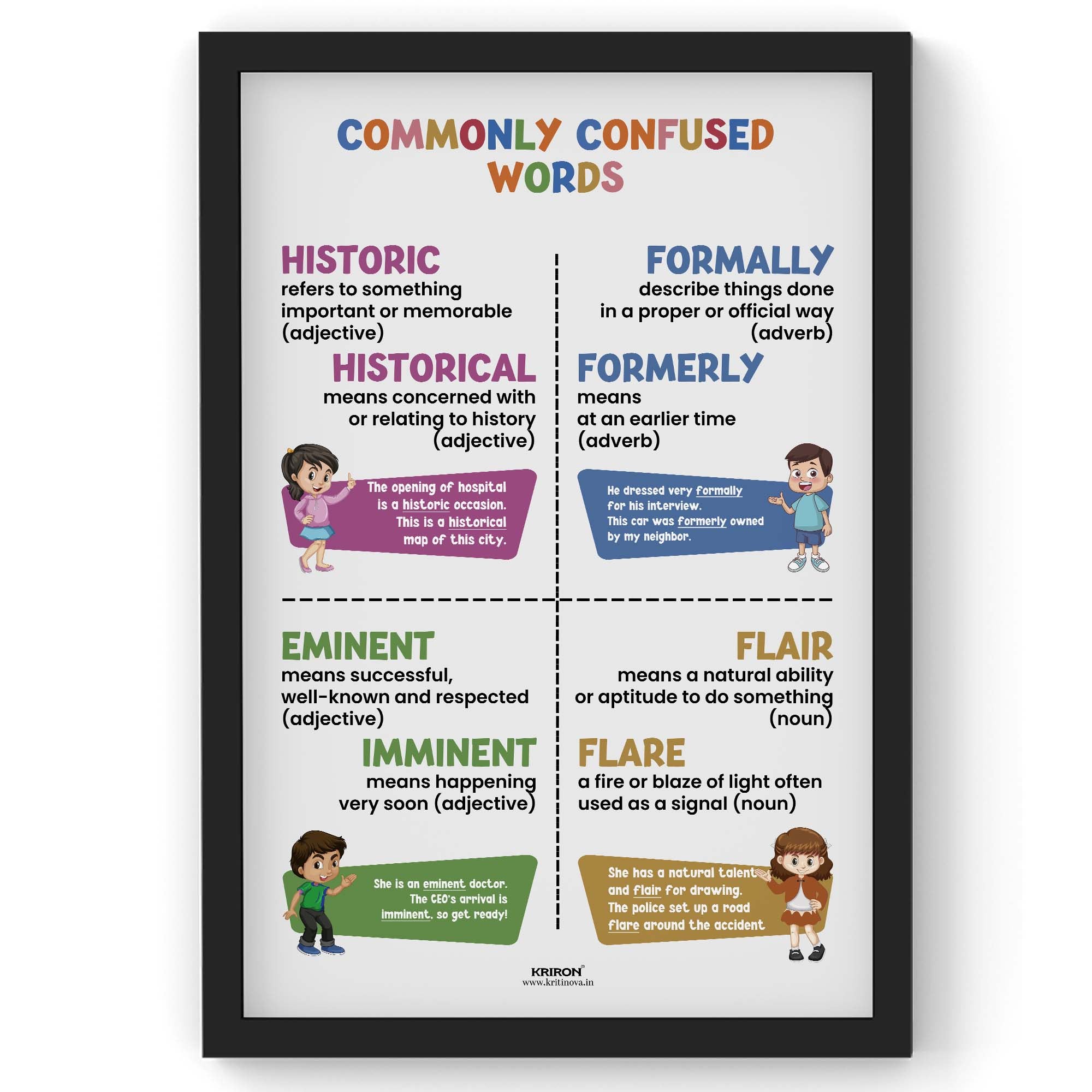 Commonly confused words -16, Homophone Poster, Educational English Pos ...