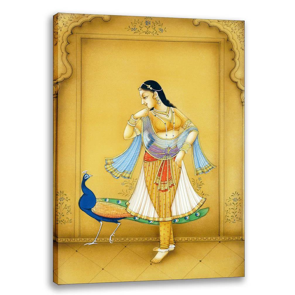 Traditional Indian Art Women Nari (Indian Woman), Painting By Surabhi